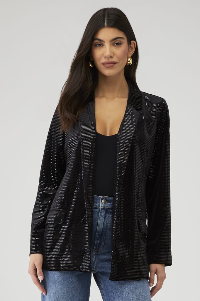 Bishop + Young STEAL THE NIGHT BLAZER in black