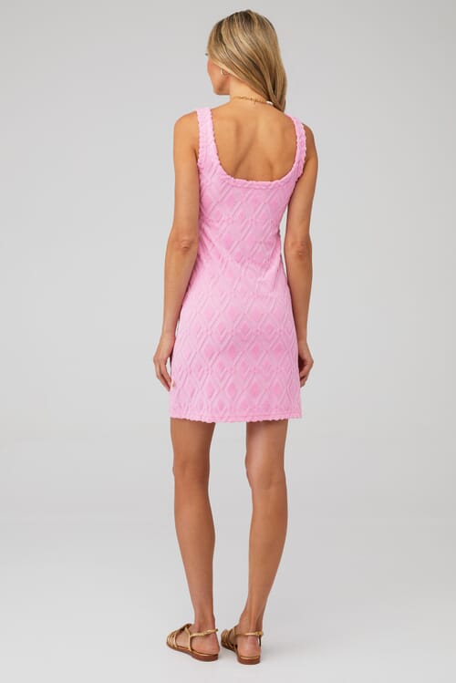 Araminta James | Terry Diamond Vacay Mini Dress in Candy Pink | FashionPass