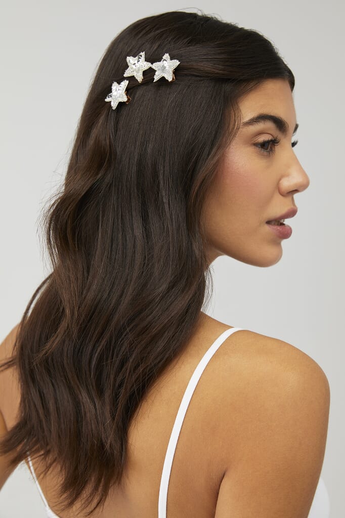 EAST N WEST | Trio Star Clips in Silver/Gold | FashionPass