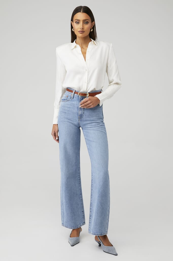 Nonchalant Label | Troy Top in White| FashionPass