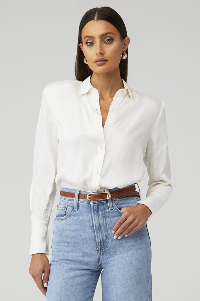 Nonchalant Label | Troy Top in White| FashionPass