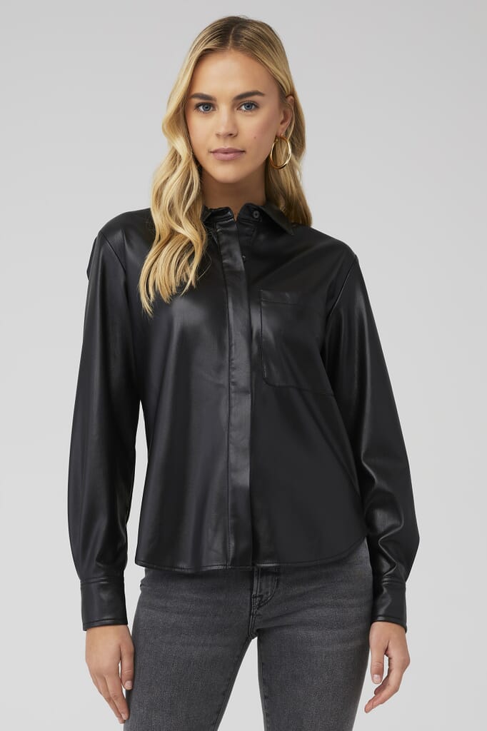 Good American UNISEX BTL SHIRT in black