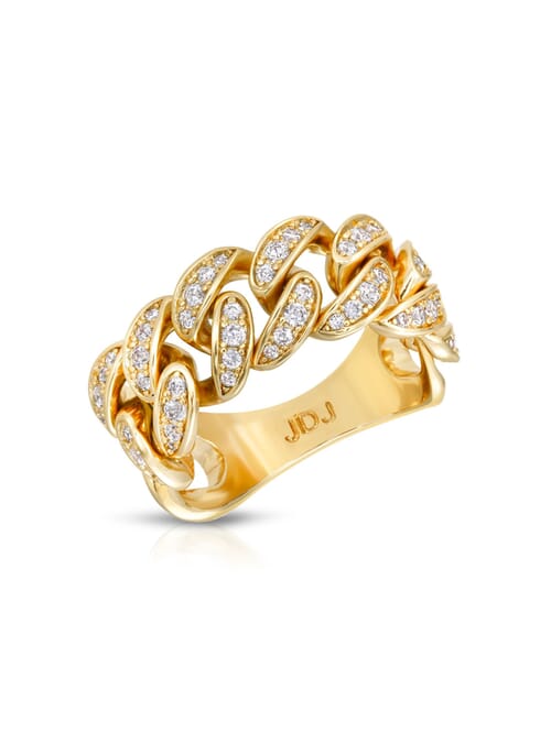 Joy Dravecky | Utopia Chain Ring in Gold | FashionPass