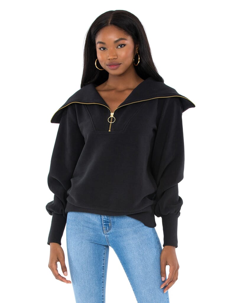 Varley | Vine Pullover in Black| FashionPass