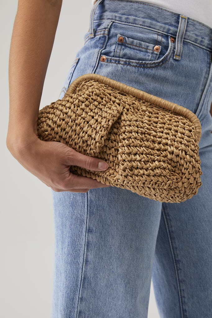 8 Other Reasons | Woven Clutch in Tan| FashionPass