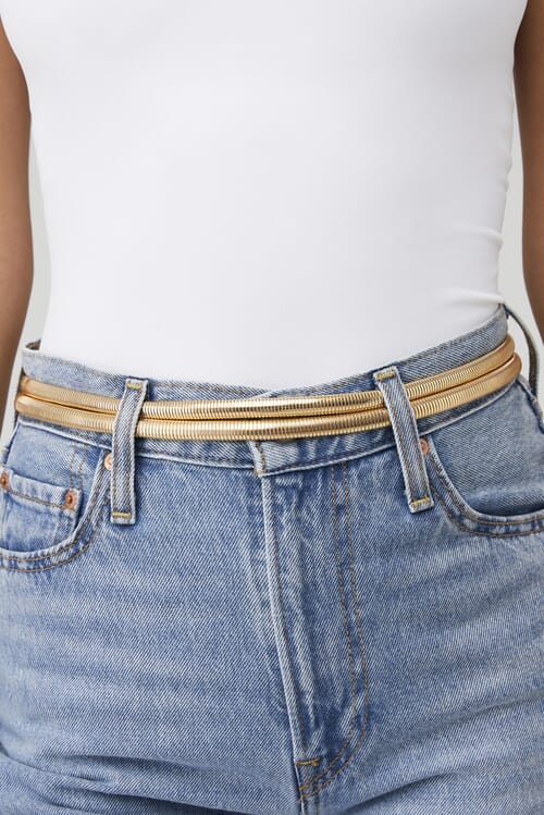 Ettika | Wrap Around Flex Snake Chain Belt in Gold| FashionPass