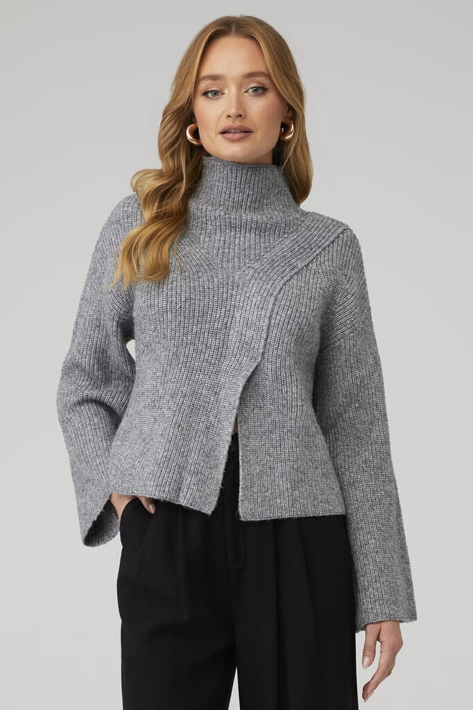 ASTR | Wren Sweater in Grey| FashionPass