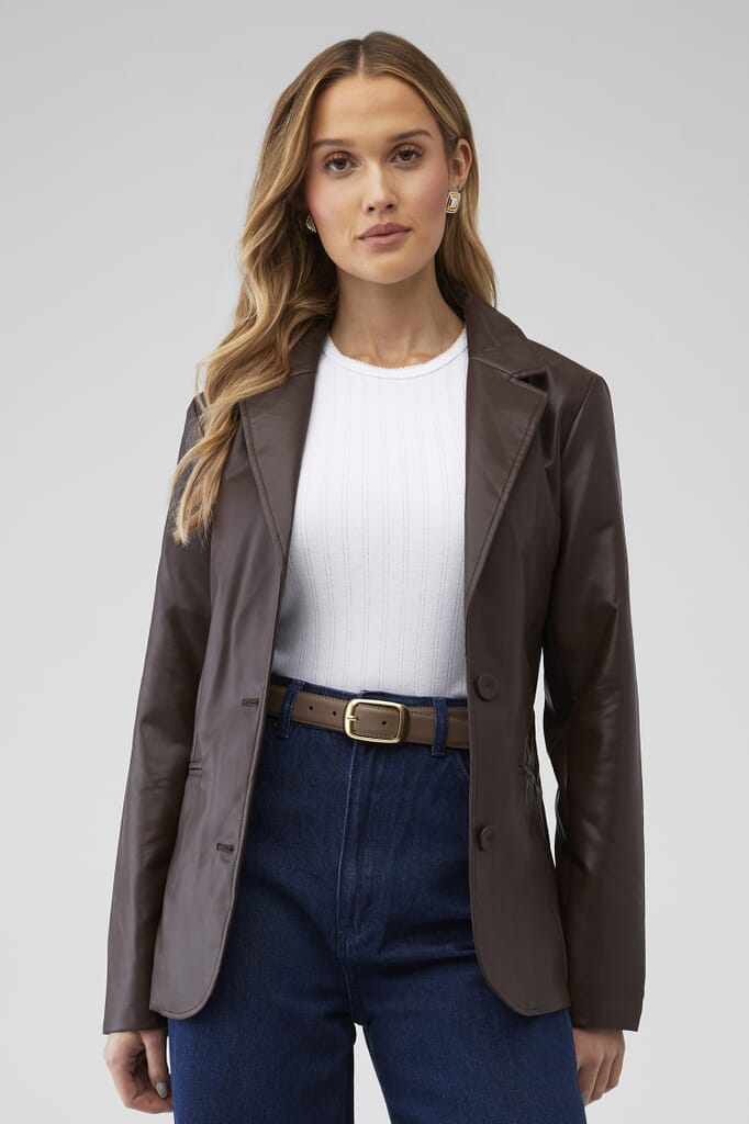 Être Aimé | X Unreal Fur Blazing Blazer in Chocolate| FashionPass