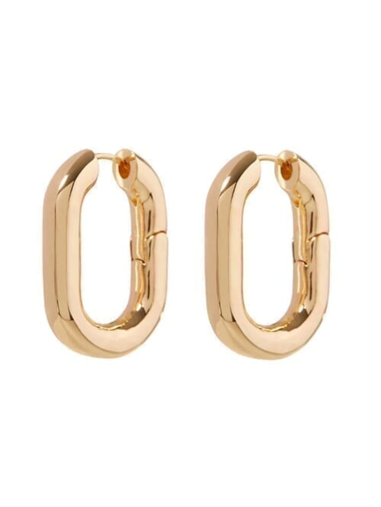 Luv Aj | Xl Chain Link Hoops in Gold| FashionPass