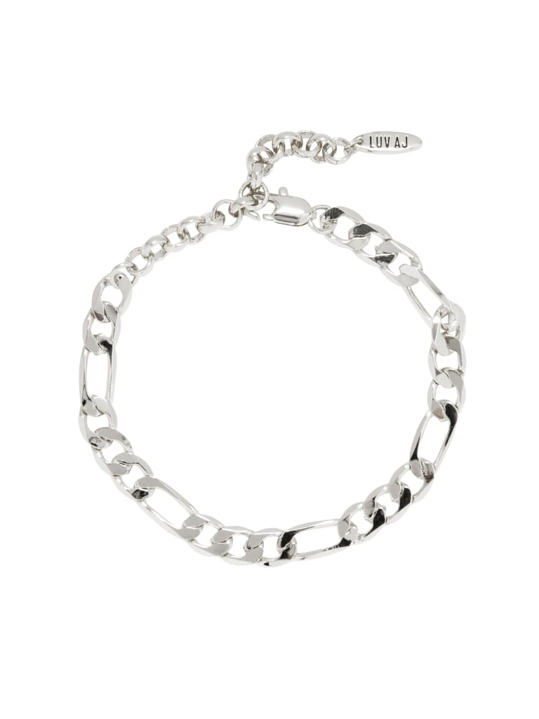 LUV AJ XL FIGARO CHAIN ANKLET in silver