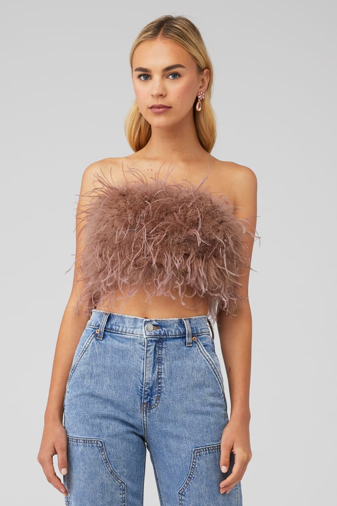 LAMARQUE ZAINA TOP in brown