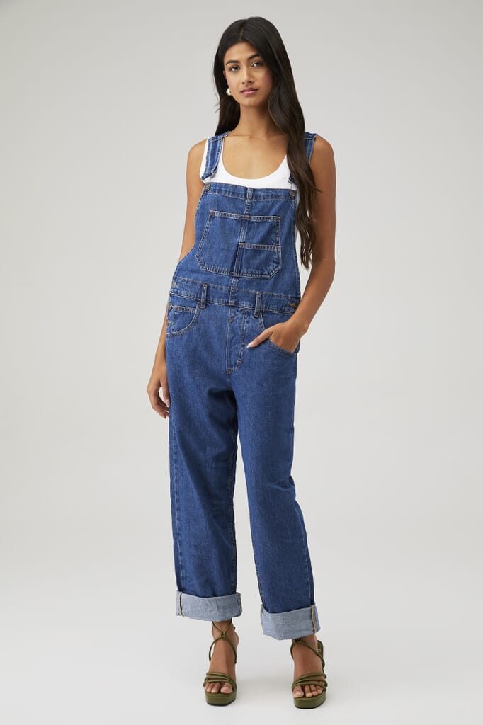 Free People | Ziggy Denim Overall in Sapphire Blue| FashionPass