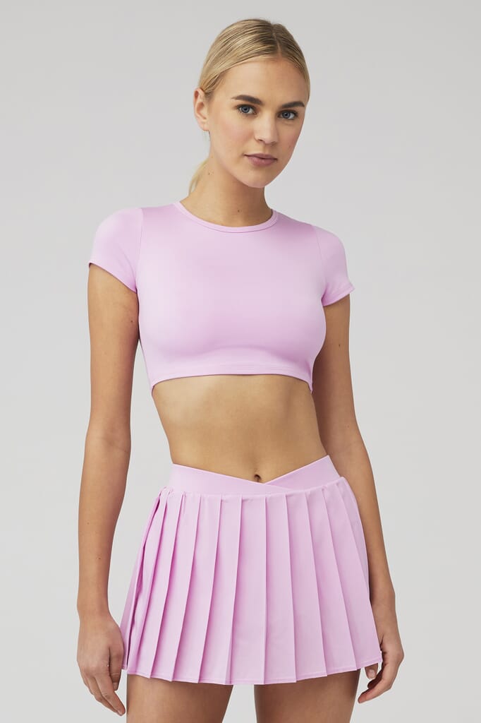 FRANKIES BIKINIS | Zippy Baby Tee in Baby Pink| FashionPass